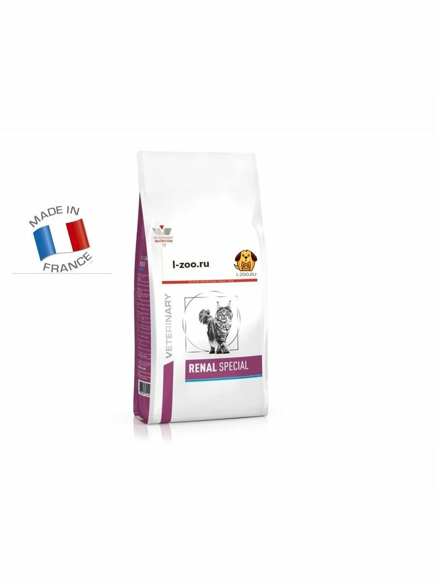 Renal Special Feline (400гр). Корм сухой диетический для взрослых кошек с пониженным аппетитом для поддержания функции почек . Ветеринарная диета.