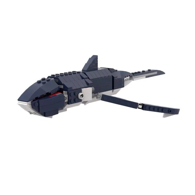 Bricklink Ideas Subnautica Monsters of the Deep 31088 конструктор Темно-синий, 268pcs Squidshark