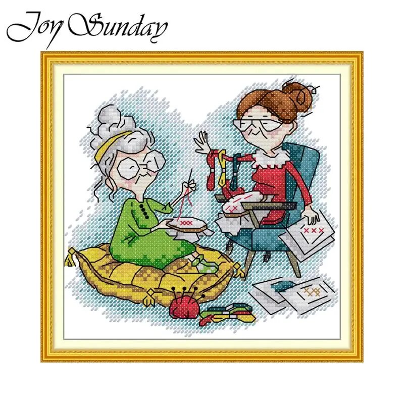 Набор для вышивки крестом Joy Sunday 14CT/11CT/16CT RA768, 14CT Not Printed