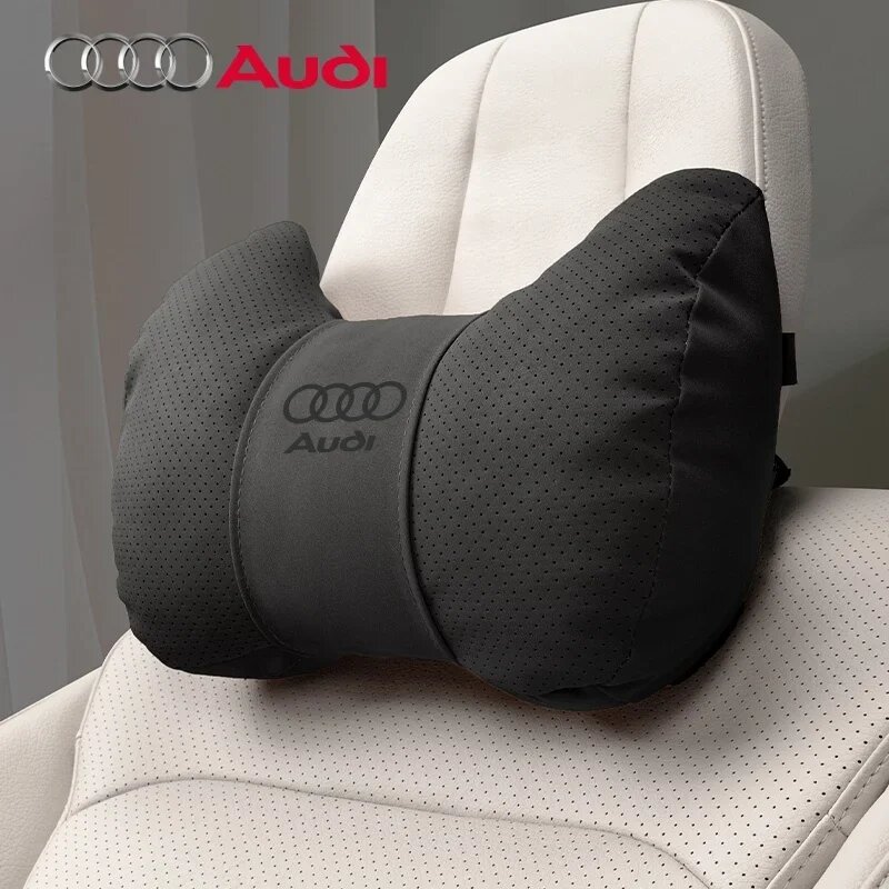 Подушка для шеи Audi, черная, Headrest Black