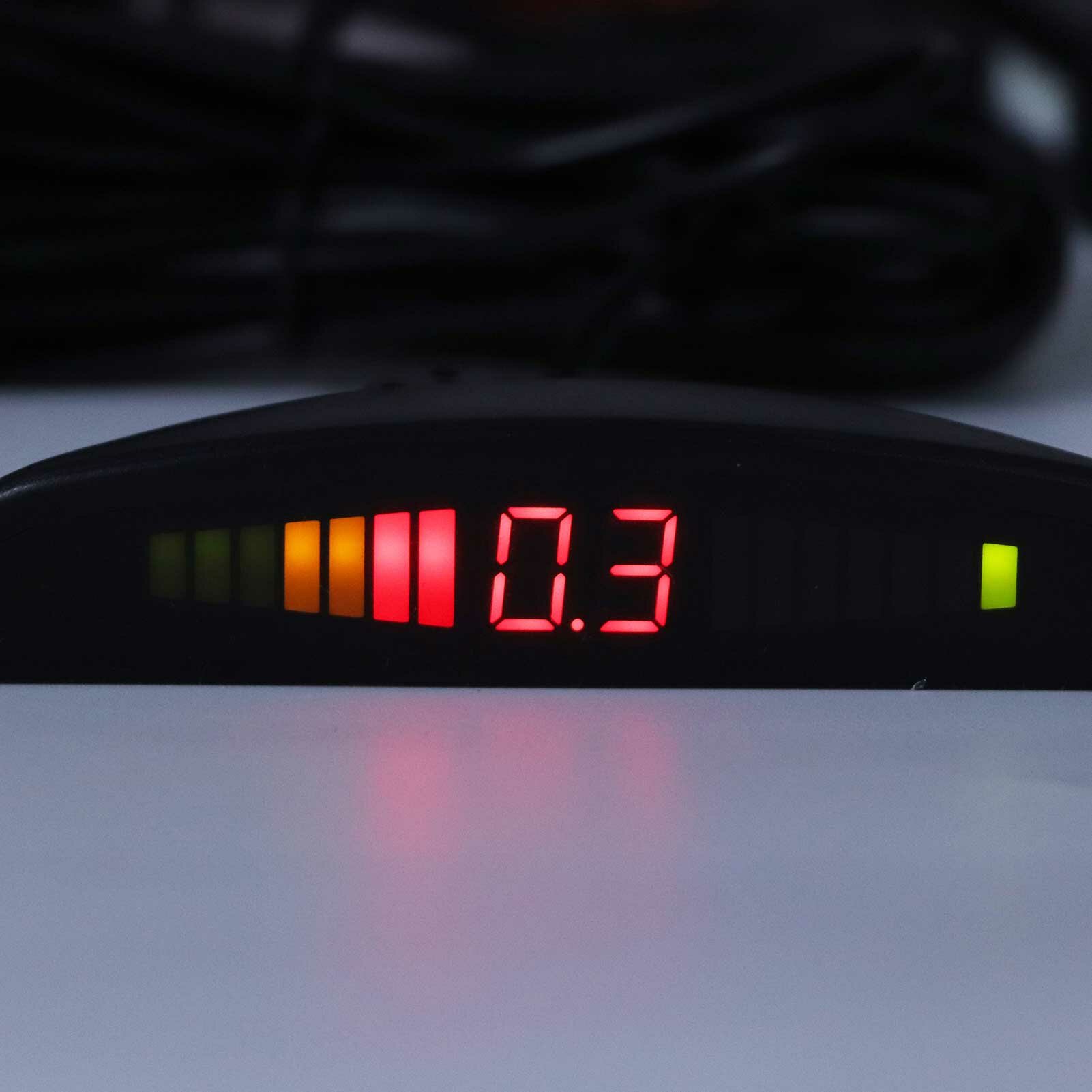 Радарный монитор для парковки автомобиля, 12 В постоянного тока, автоматический реверсивный резервный детектор с 4 датчиками