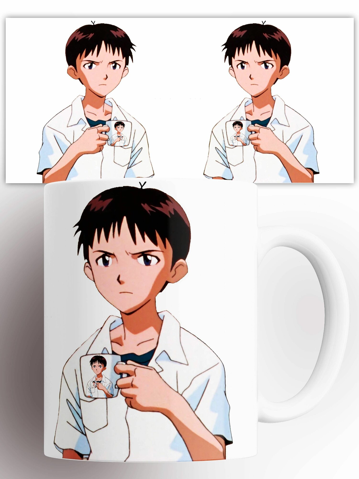 Кружка аниме Евангелион Синдзи Икари 330 мл