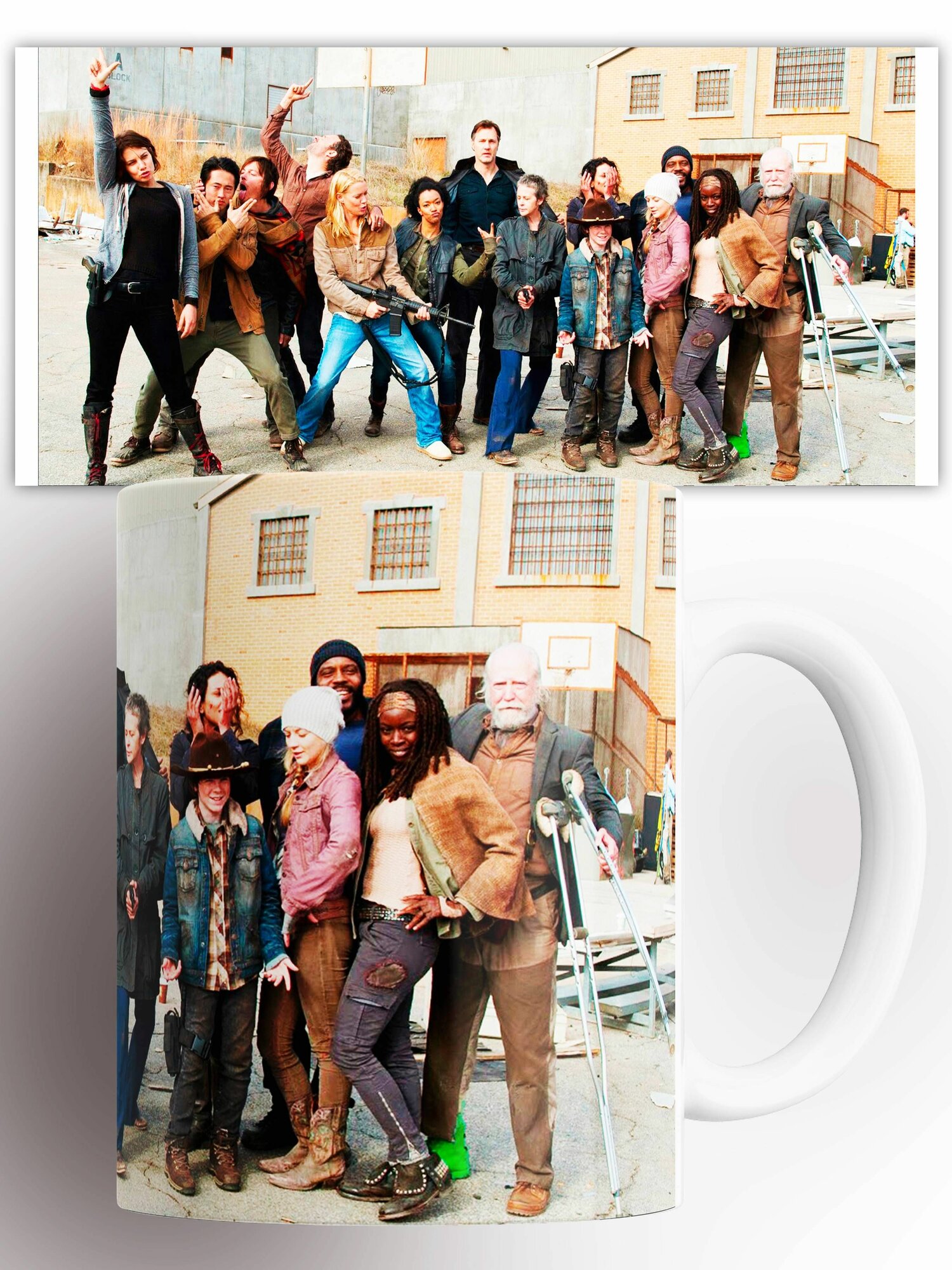 Кружка с принтом "Ходячие мертвецы The Walking Dead" 330 мл