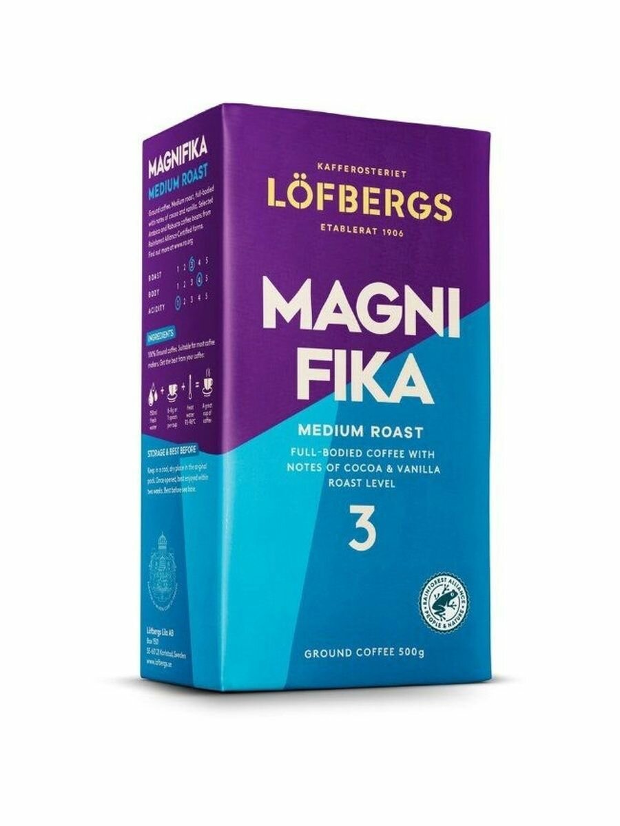Кофе молотый Lofbergs MAGNIFIKA, 500 г