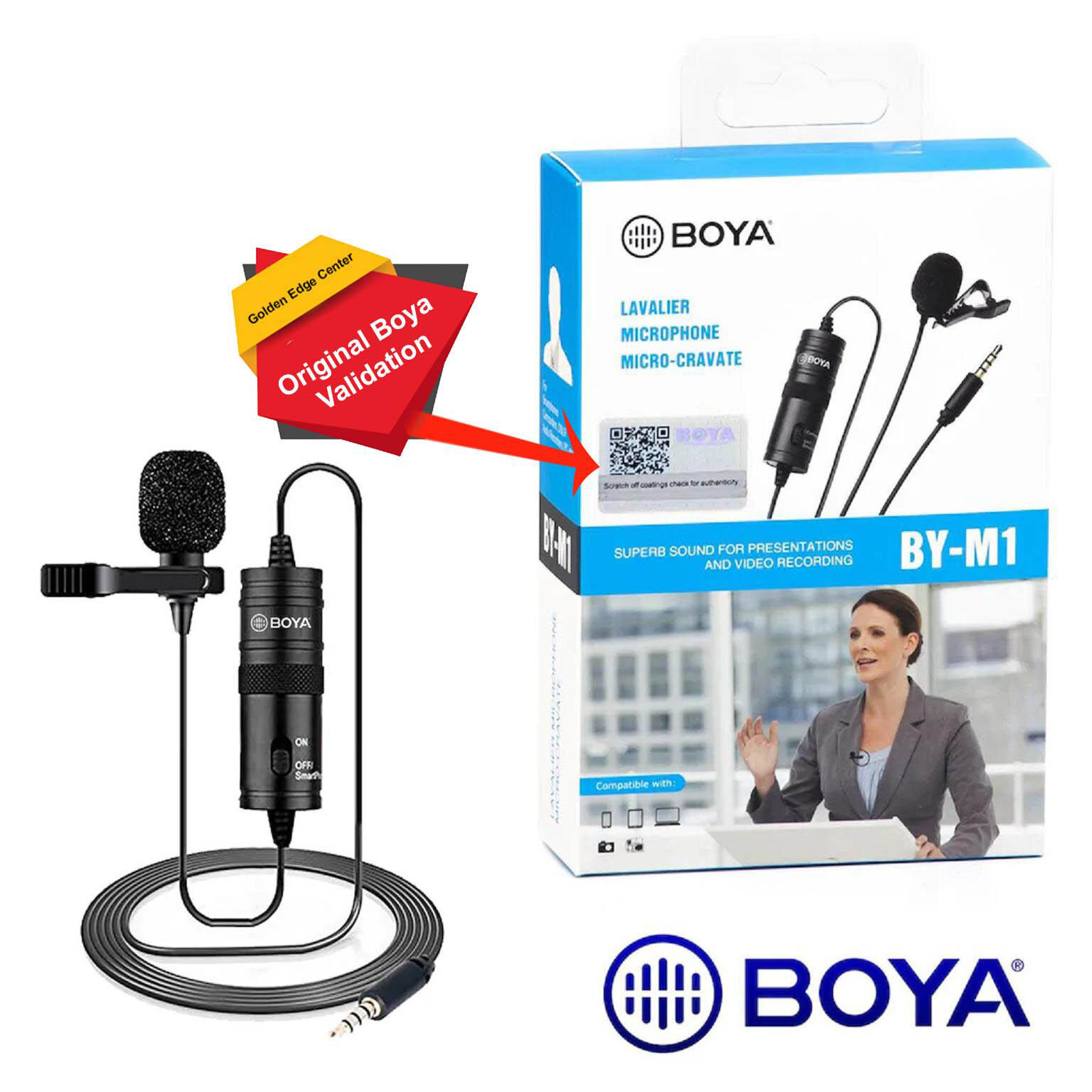 Boya Mic M1 петличный воротниковый микрофон для цифровой зеркальной видеокамеры Canon Nikon и телефона Android Iphone