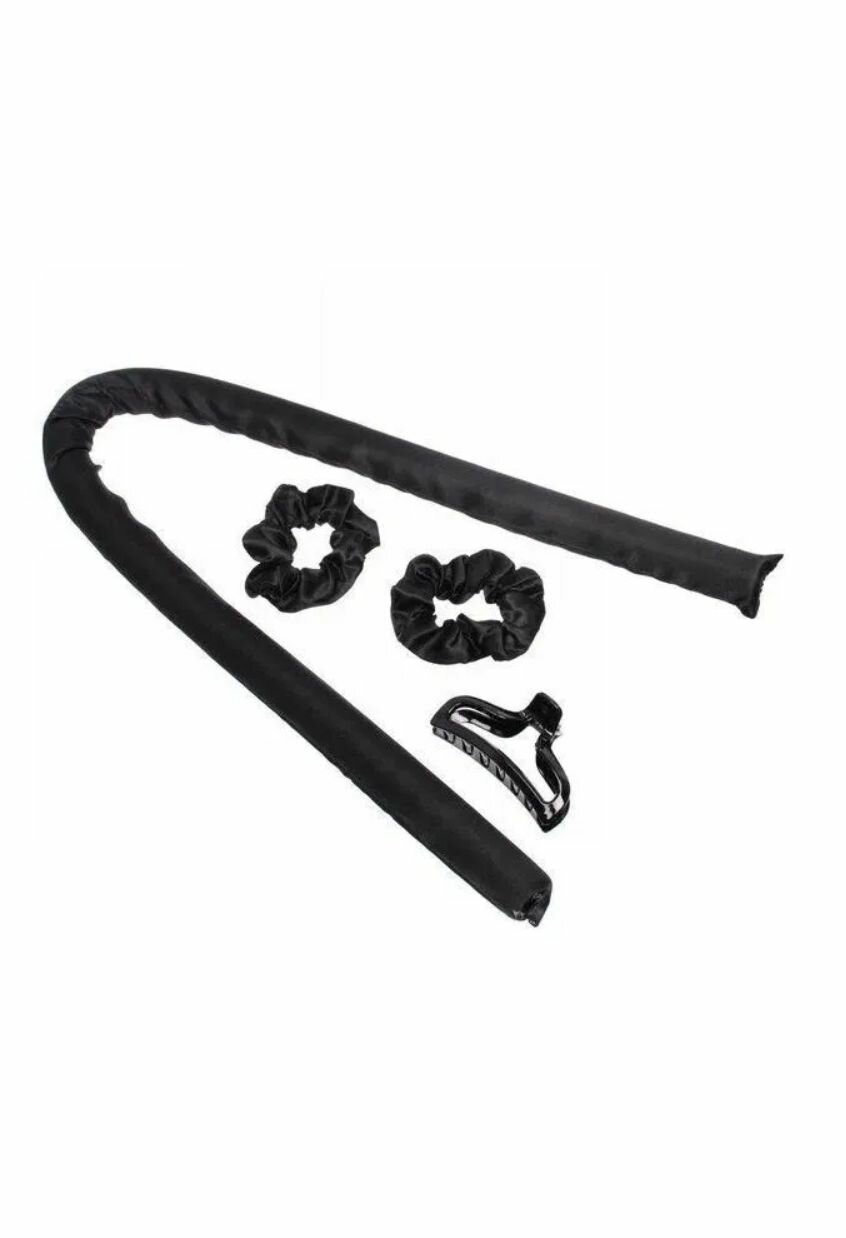 Бигуди для волос, мягкие бигуди, монобигуди 20 мм, атласные, черные