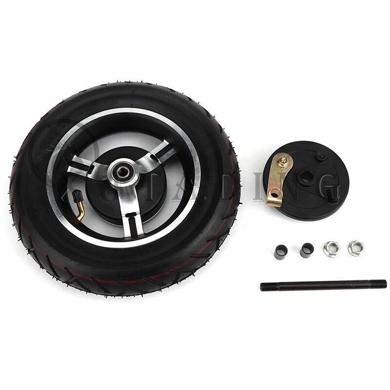 Электрический скутер 10x2,50 колесо 10 дюймов пневматическая шина с телескопическим тормозным барабанным тормозом 10*2.50 алюминиевое колесо wheel
