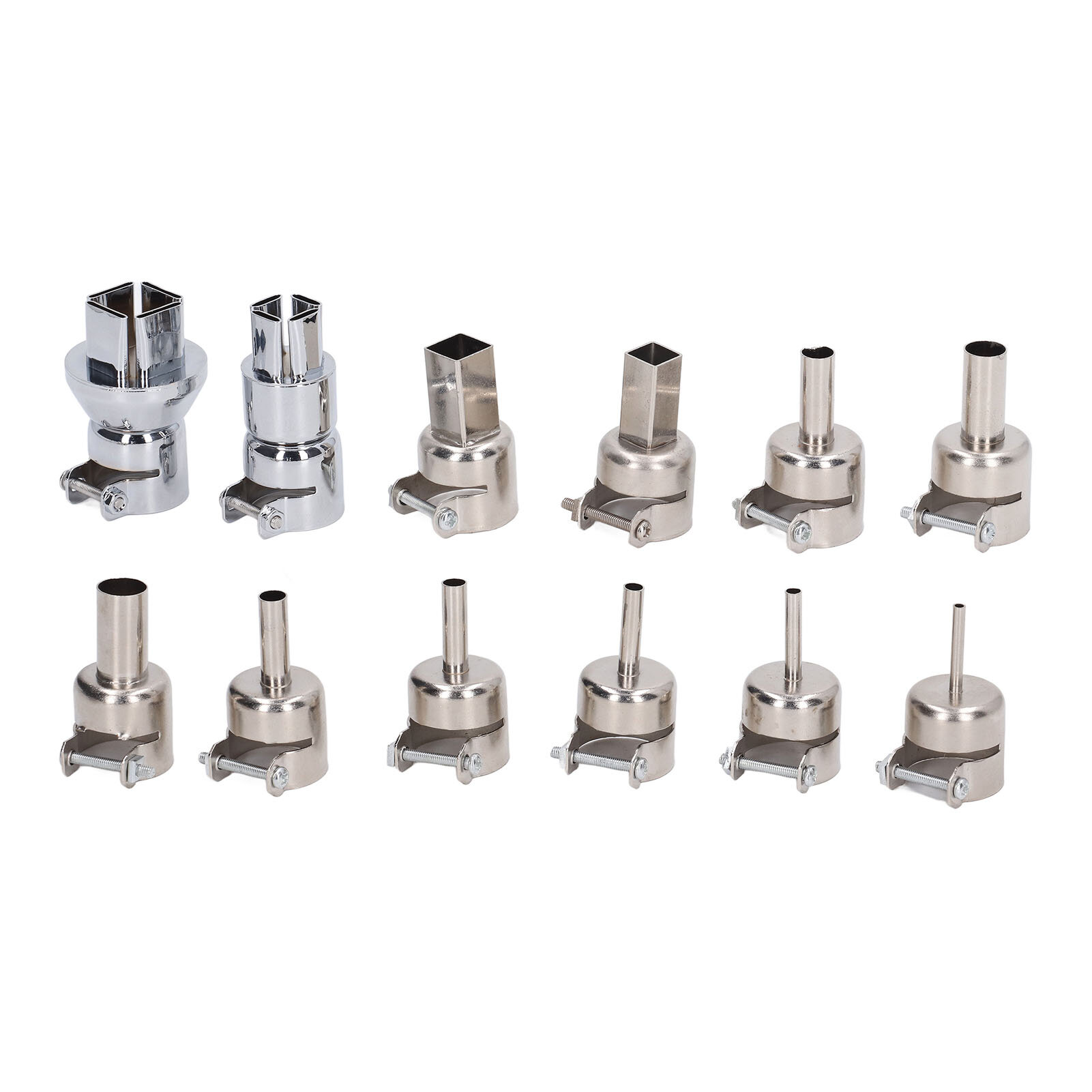 12Pcs Hot Air Gun Nozzle with Locking Screw Heat for 850 Welding Station