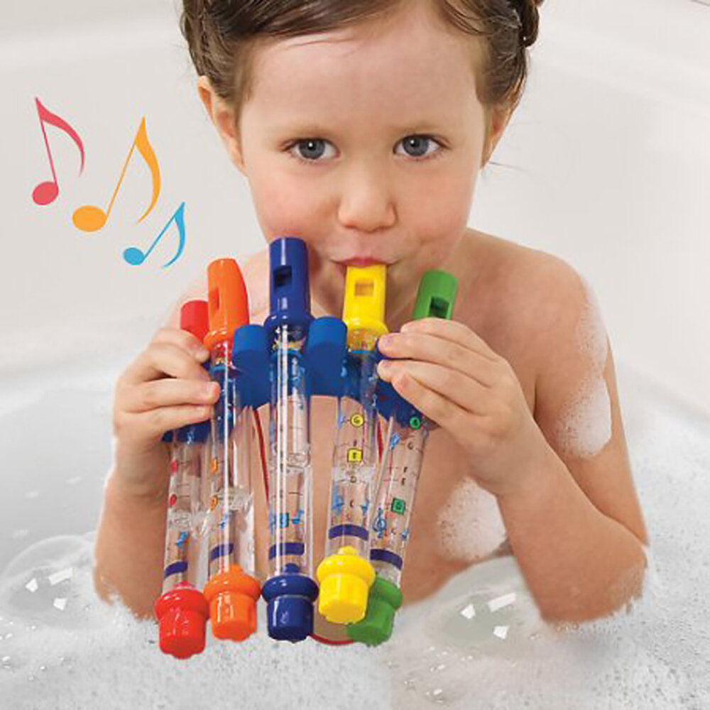 Water Flutes Kids Bath Toy Plastic Flute Tub for