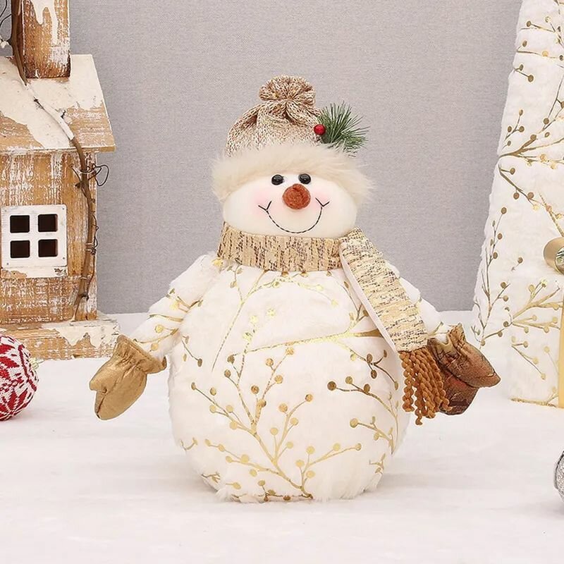 Игрушка под елку, Снеговик, 20016A, высота 50см, длина 30 см