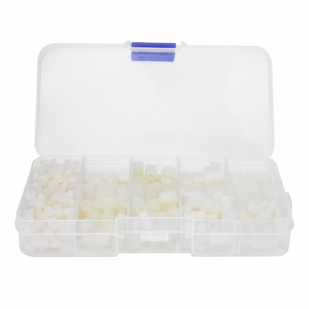 300 шт. Нейлоновая опорная гайка, винт FFFM M3, стойка для многоцелевого использования (белая)