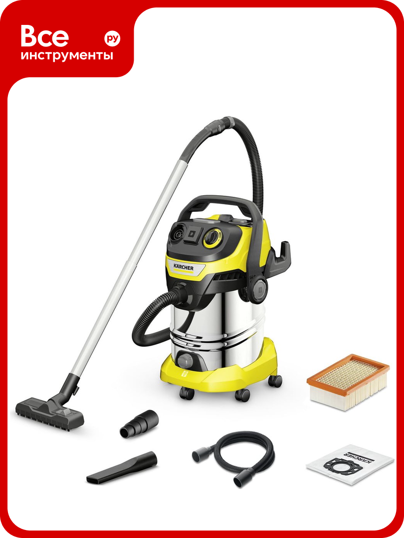 Хозяйственный пылесос Karcher WD 6 P S V-30/8/35/T (YSY) EU 1.628-381.0