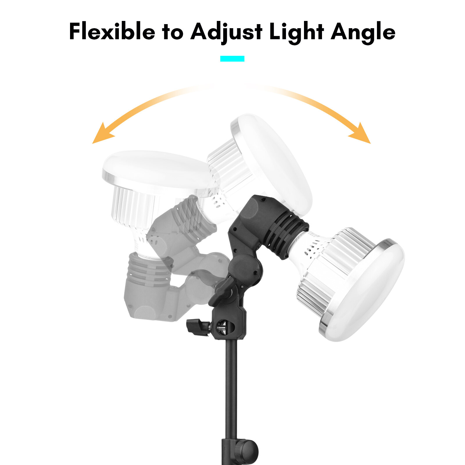 Комплект светодиодного освещения для настольной фотосъемки с 85-ваттной лампочкой с регулировкой яркости 3200K-5500K + цоколем E27 + настольной подставкой + пультом дистанционного управления для домашней студийной фотосъемки