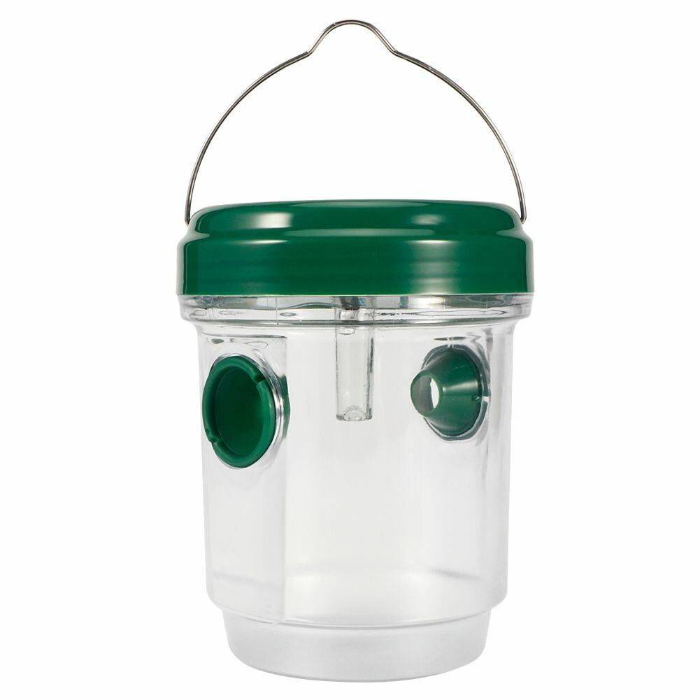 Пластиковая ловушка для ос на солнечной энергии, уличная многоразовая ловушка для пчел и шершней со светодиодной подсветкой