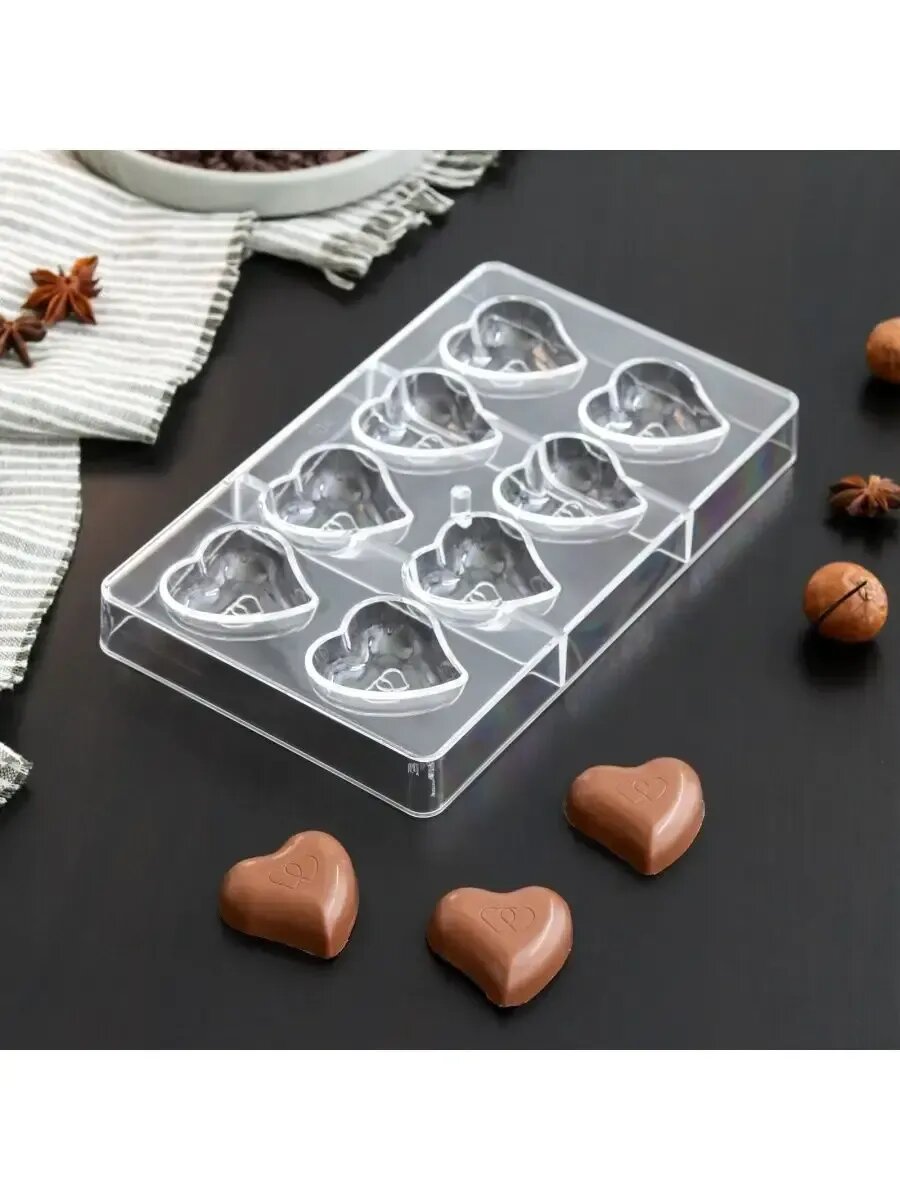 Форма для шоколада и конфет "Сердце"