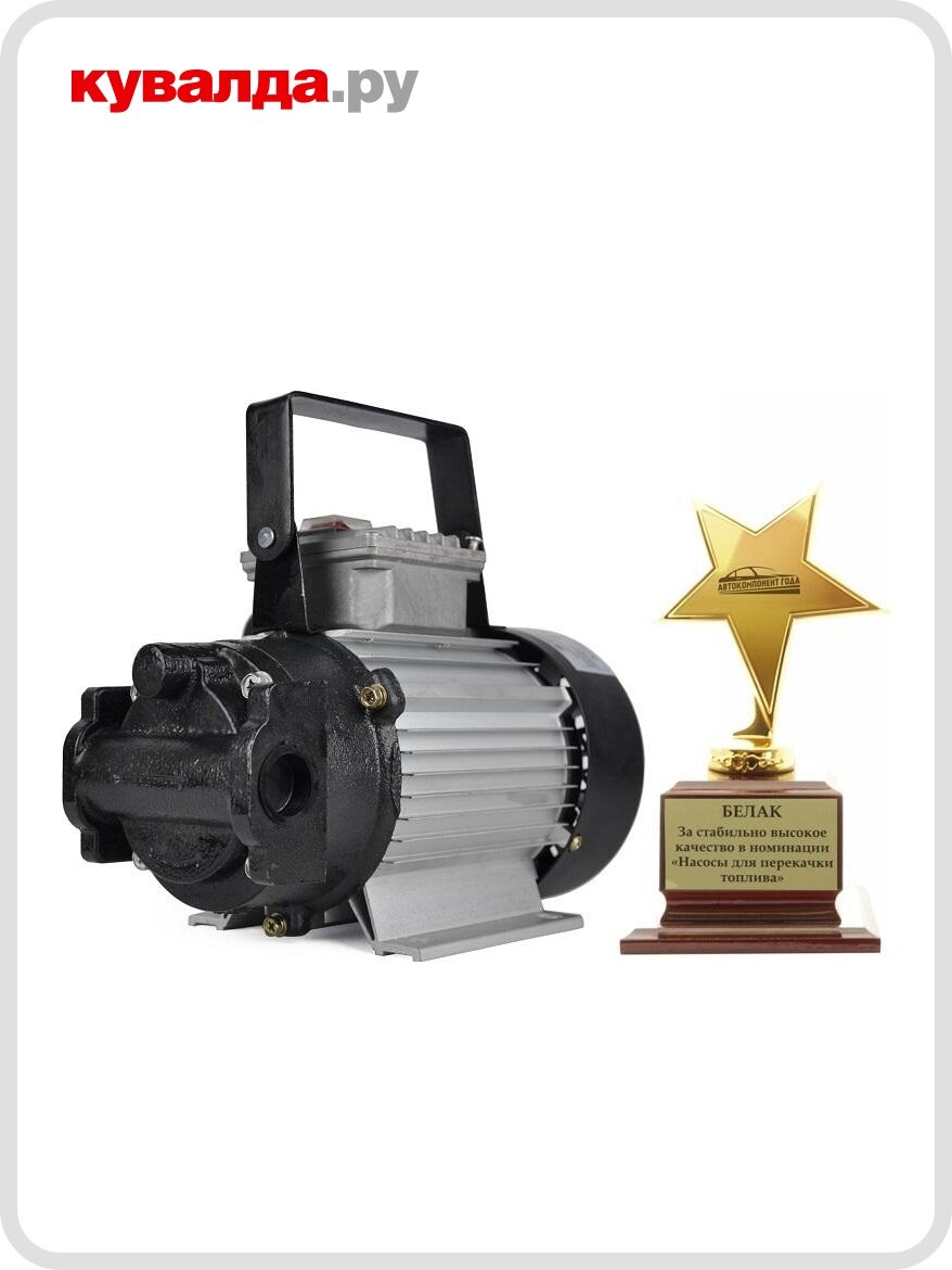 Насос перекачки масла и топлива БелАК "Гермес" 220V, 40л/мин принудительное охлаждение(БАК.11401)