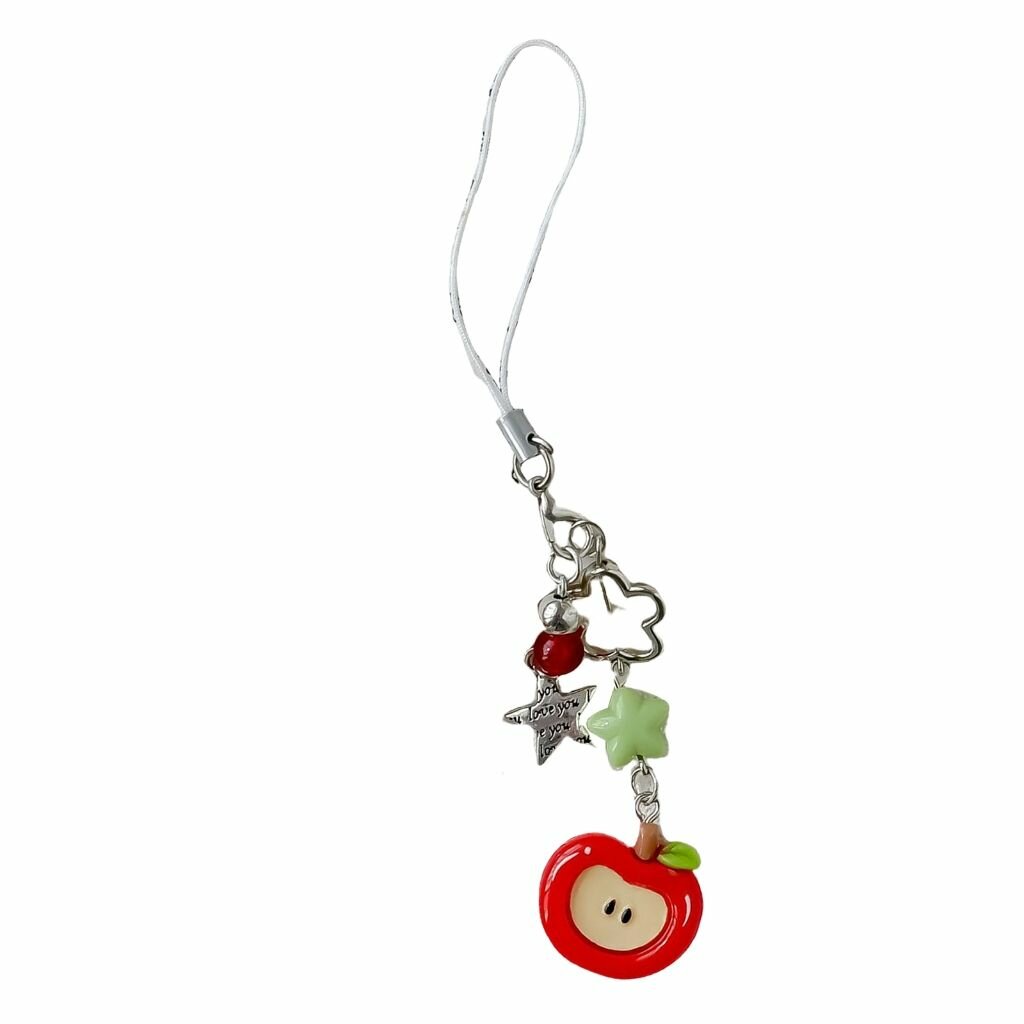 Брелок, Красная цепочка для мобильного телефона Apple-красный ремешок