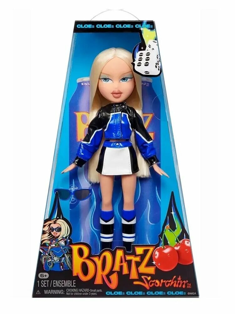 Bratz Scorchin'cloe-включает в себя 1 модную куклу и ее одежду и аксессуары, куклы в стиле гонок, милые игрушки для девочек