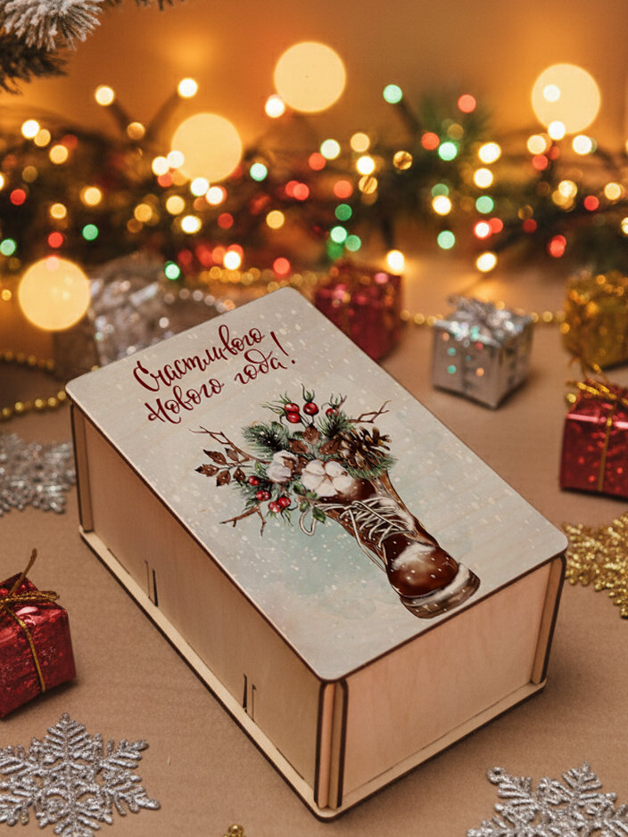 Новогодний подарочный набор Подарок на Новый год Бокс на рождество