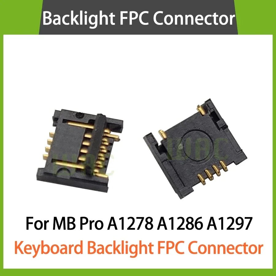 Разъем FPC с подсветкой для Macbook Pro, черный, 1 PCS