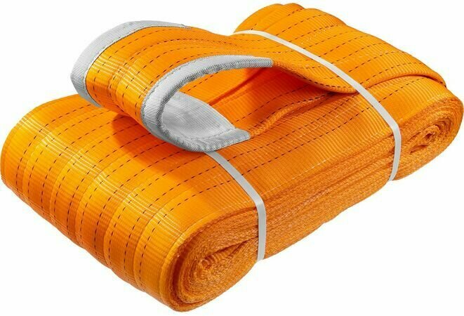 ЗУБР СТП-3/5 текстильный петлевой строп, желтый, г/п 3 т, длина 5 м