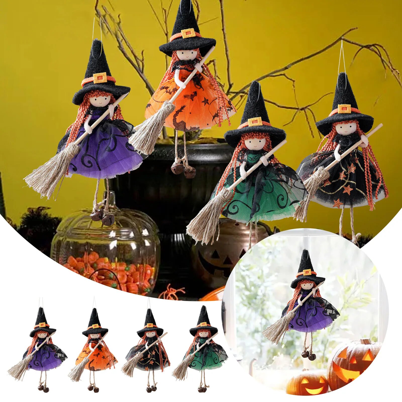 Фигурка ведьмы резиновая D