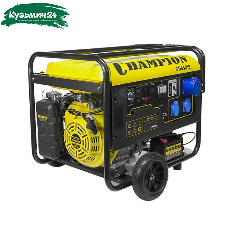 Генератор бензиновый синхронный CHAMPION GG6501E+ATS, 5.0 кВт