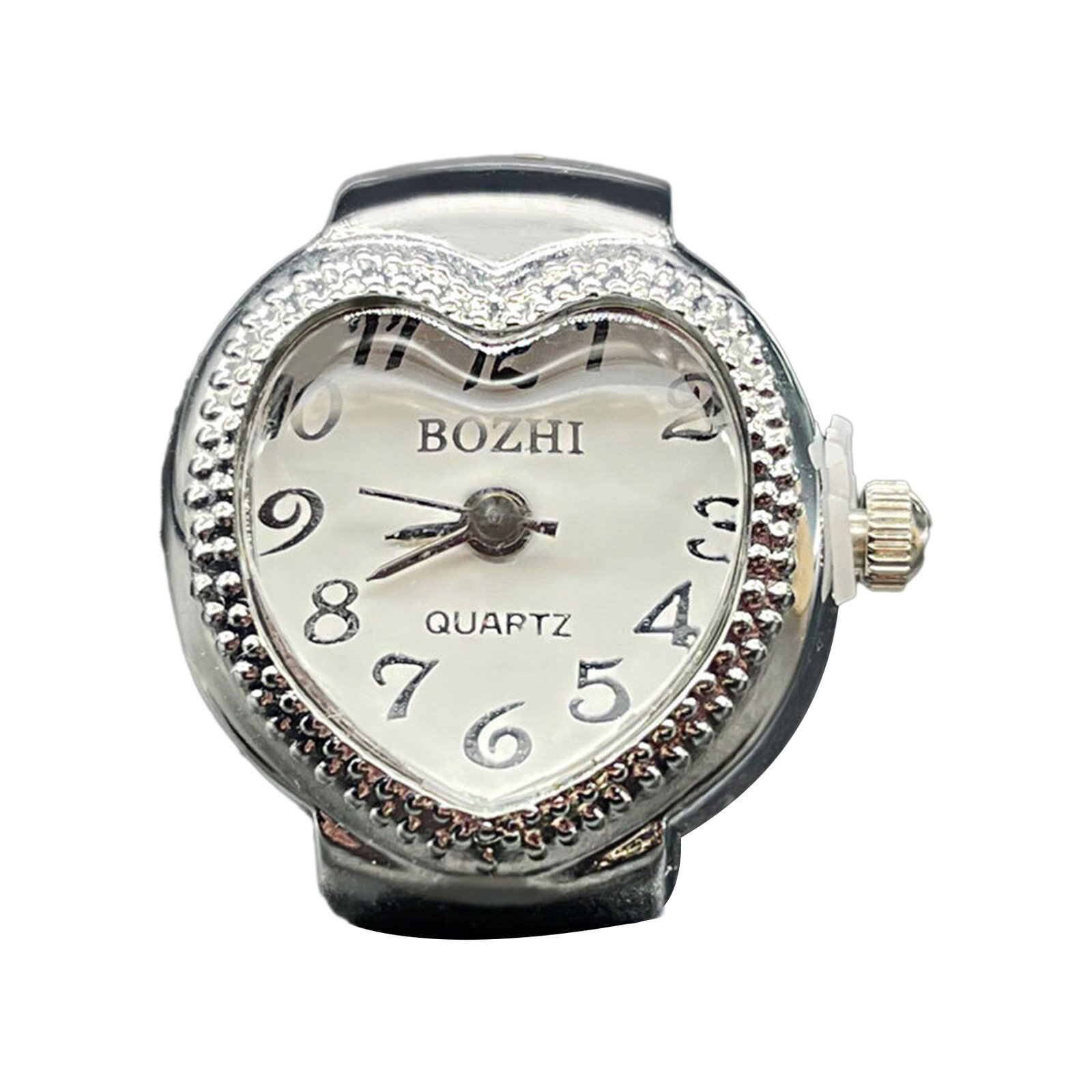 Сердечные кольца-часы в винтажном стиле эластичные украшения для пальцев подарок на День святого Валентина