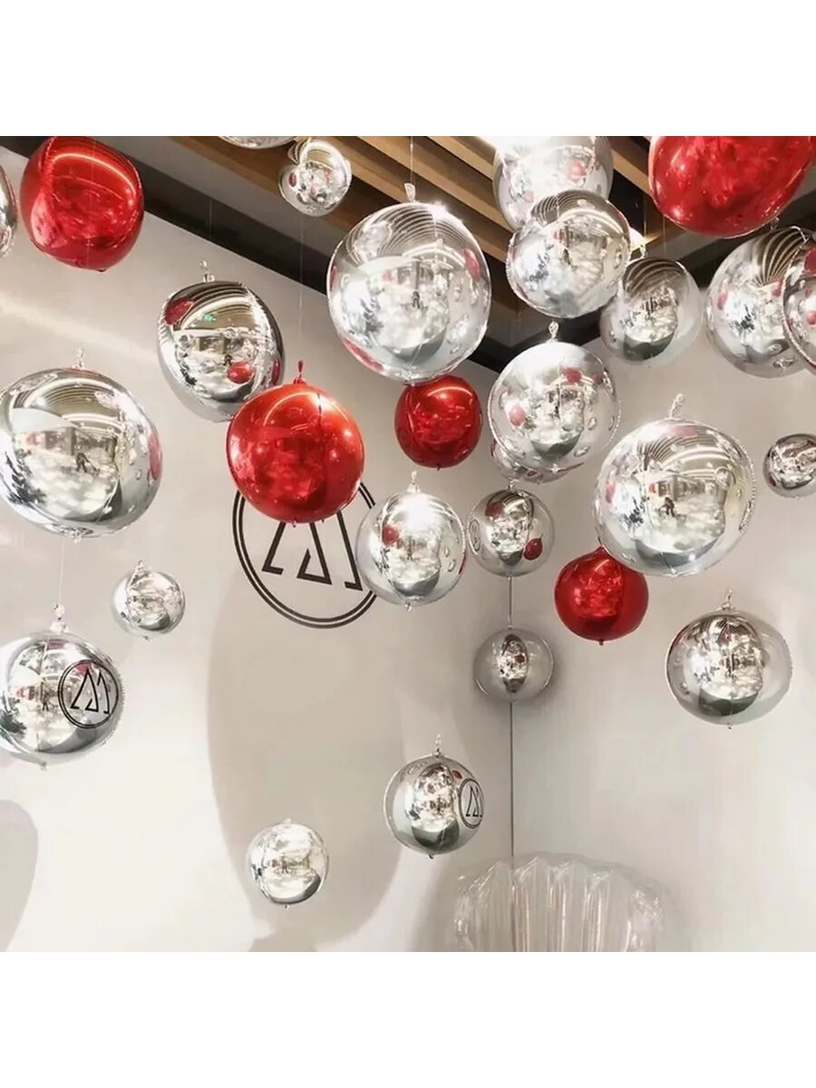 Стильный металлический шар-сфера 32 дюйма