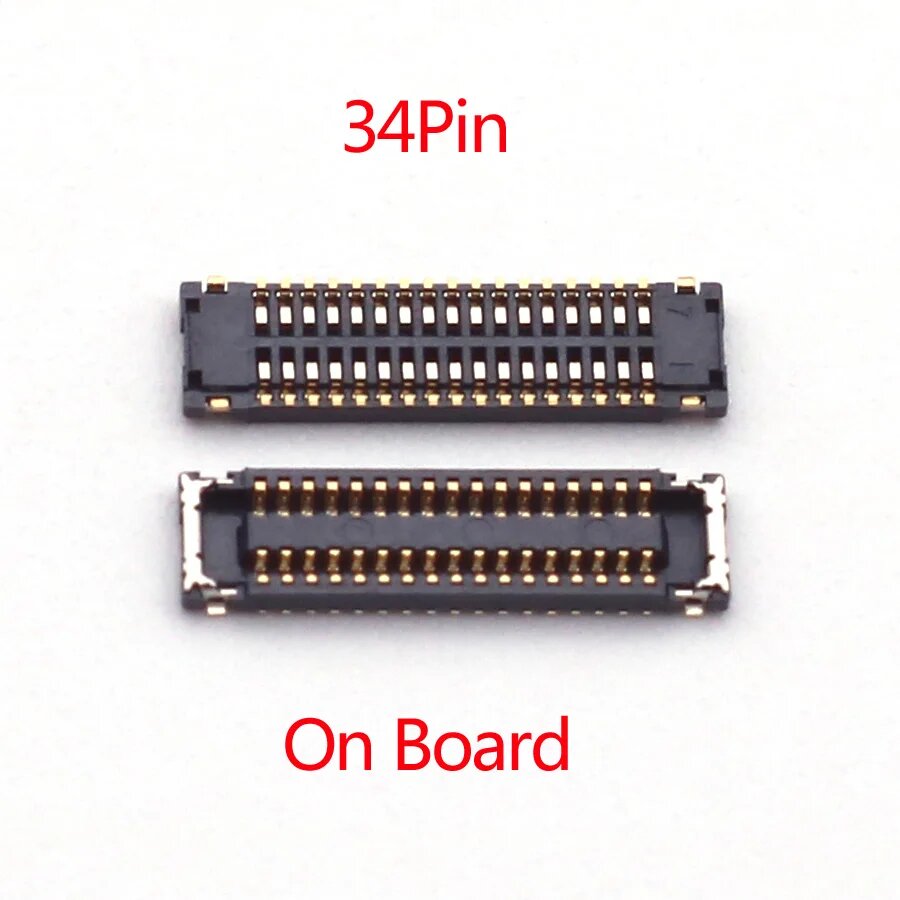 2 шт. 34-контактный разъем для Huawei Enjoy 10E/9 Plus/8A Pro/9A/9E/9S Nova 4 4E 7 SE/5T Honor 10i V20 30S 8X ЖК-экран FPC разъем On Board