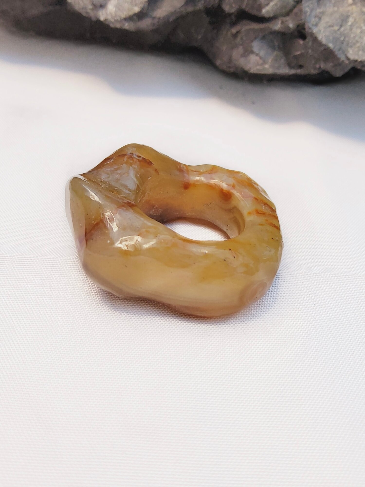 Кольцо, сердолик