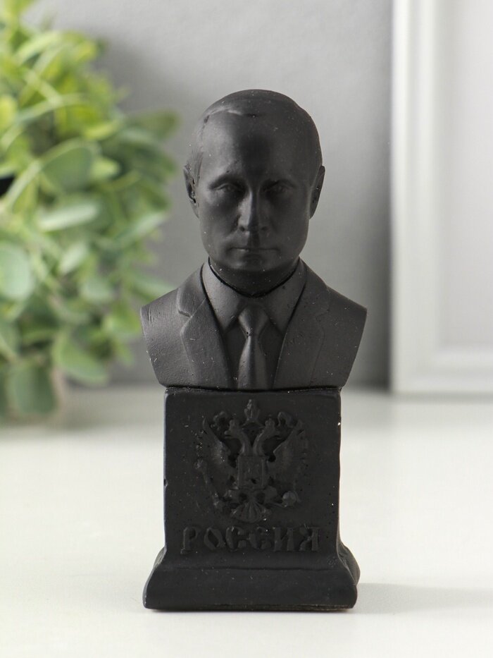 Бюст В. В. Путина, 18х12 см , графит
