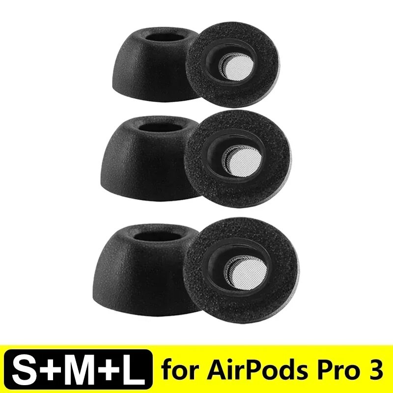 Противоскользящие амбушюры BAPPSUS для AirPods Pro 3 3 Pairs, Black SML