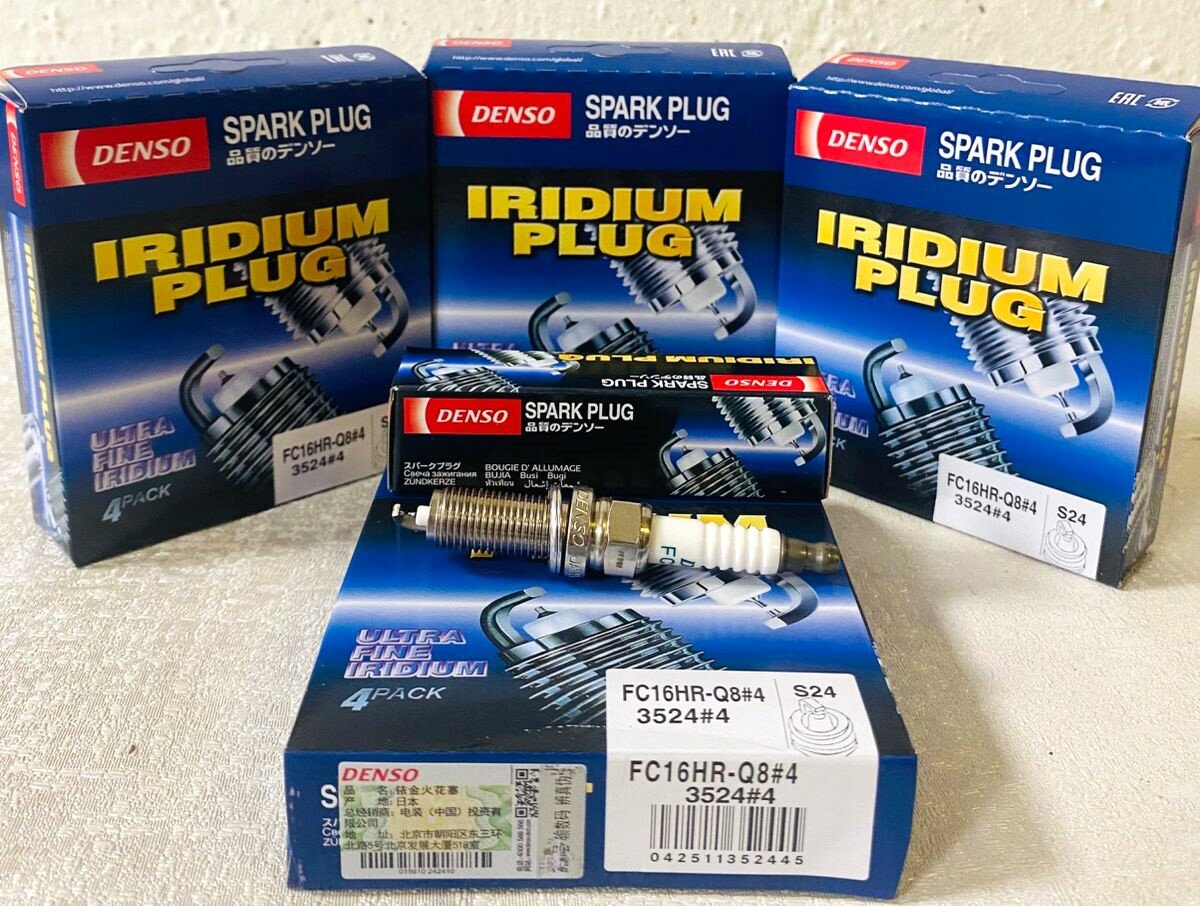 Свеча зажигания DENSO FC16HR-Q8, иридиевая, для разных моделей Toyota и Lexus Цена за 1 шт