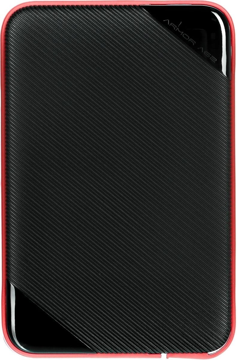 Внешний HDD 2.5" Silicon Power Armor A62S, 2TB, USB 3.2 Gen 1 Type-A, 5400 rpm, черно-красный