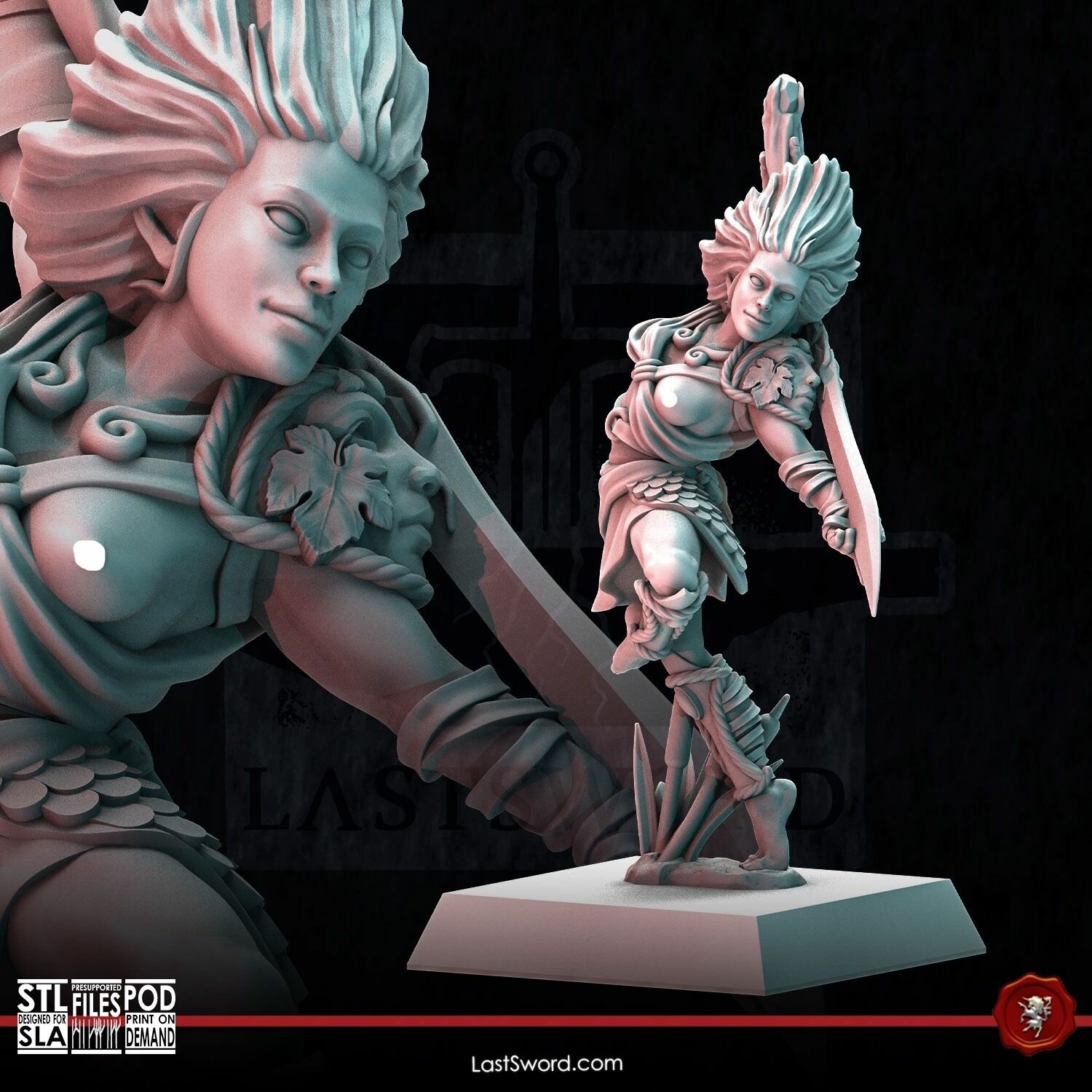 Миниатюра Warhammer Wood Elves/Blade Dancer Hero