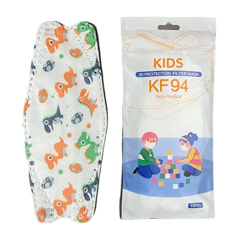 Детские маски KN95 jiansu 4-12 лет 10pcs xiaokongl