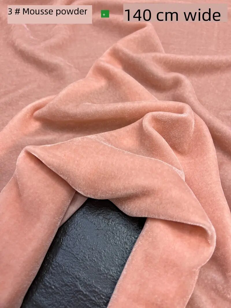 Шелковый бархат 40 цветов Розовый, as picture color, 100cm