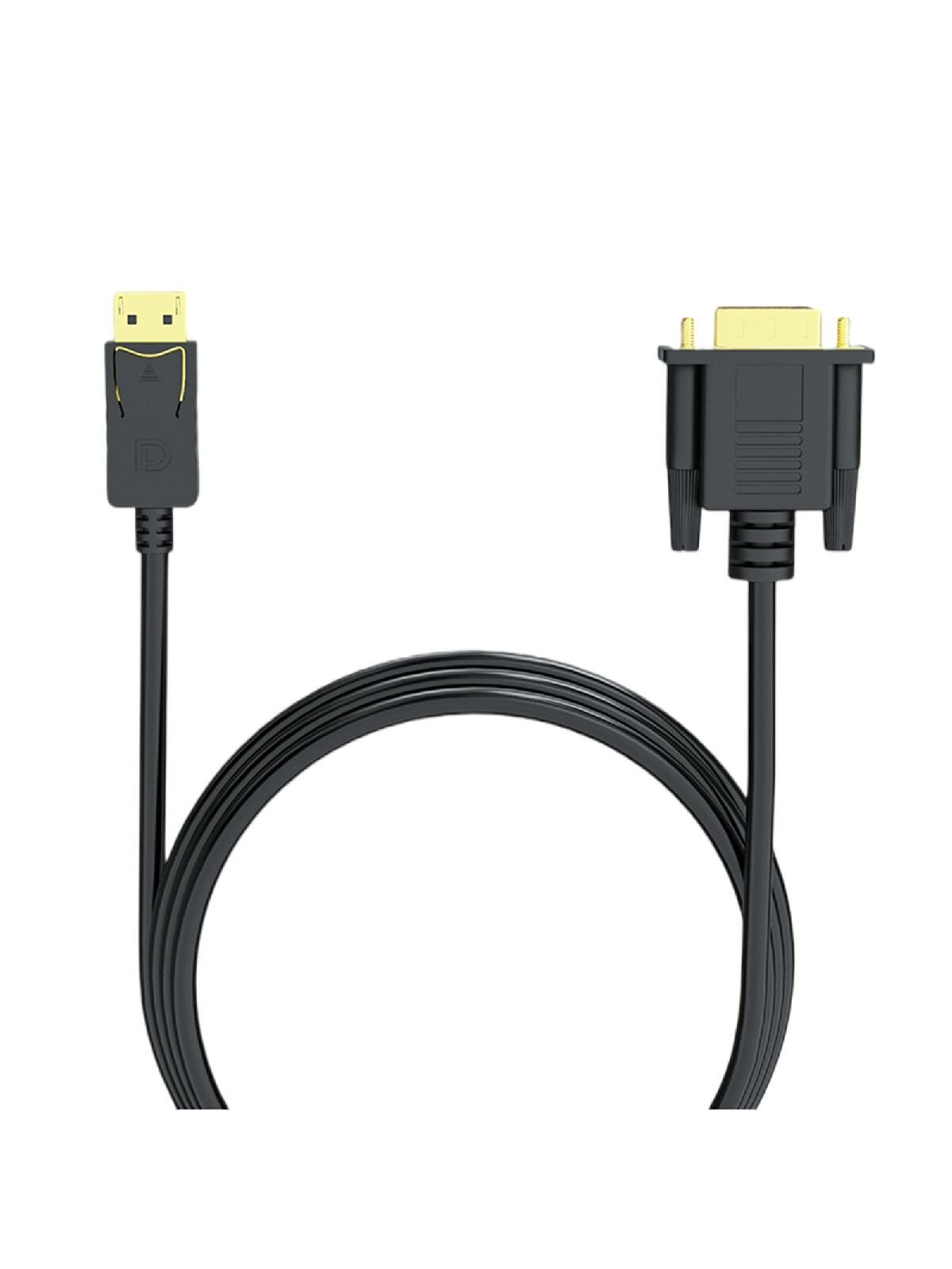 High Resolution DisplayPort To VGA Cable 100cm/200cm, Gold Plated Adapter For Computer To Monitors Display to VGA Cord