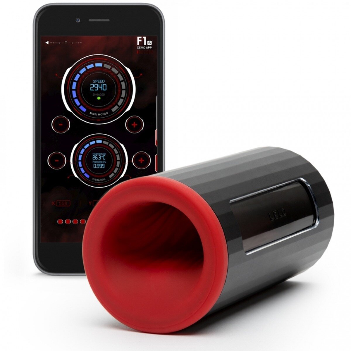 Высокотехнологичный смарт мастурбатор LELO F1s Developer's Kit Red (синхронизируется со смартфоном), lelo-4931