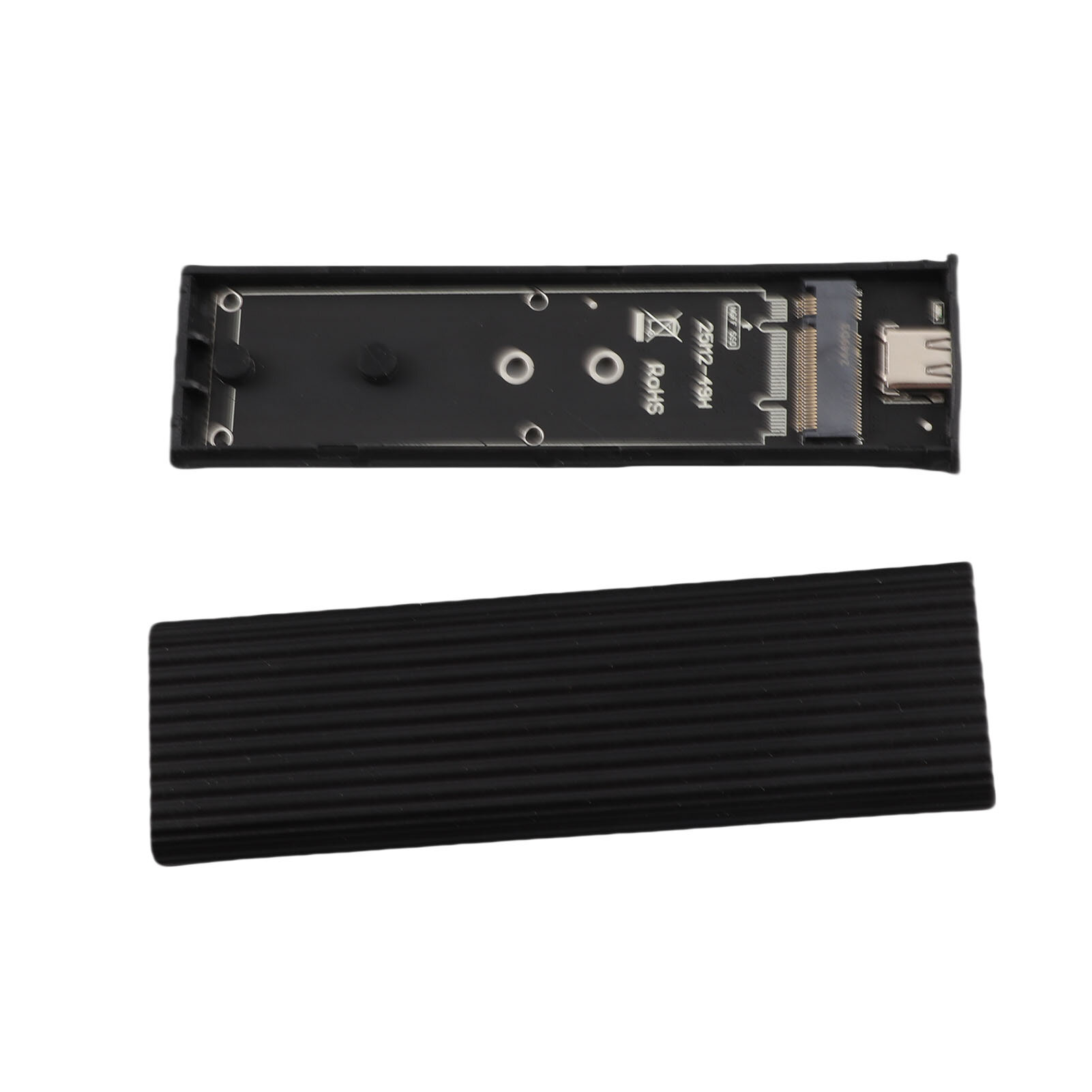 Корпус для SSD M.2 NGFF адаптер USB C 3.1 с алюминиевым корпусом для SSD размеров 2242 2260 2280 черного цвета