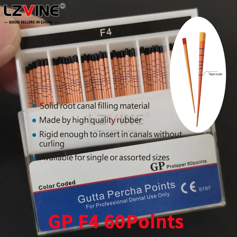 Gutta Percha Points GP F4 60 points