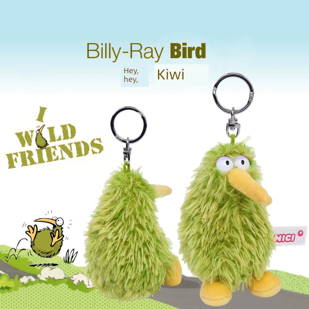 Оригинальный плюшевый брелок-подвеска NICI из официального магазина: Мокингбёрд, Пеликан, Киви, Фламинго, Попугай