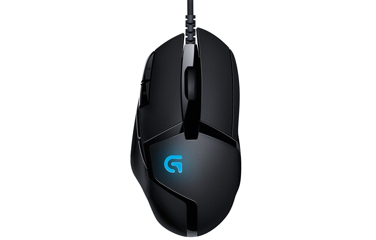 Игровая мышь Logitech G402 проводная, черная, комфортный и легкий дизайн