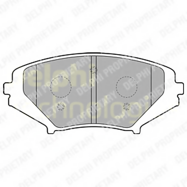 DELPHI LP1867 (F1Y13323ZB, F1YA3323ZA, F1YA3323ZB) колодки тормозные дисковые rx8