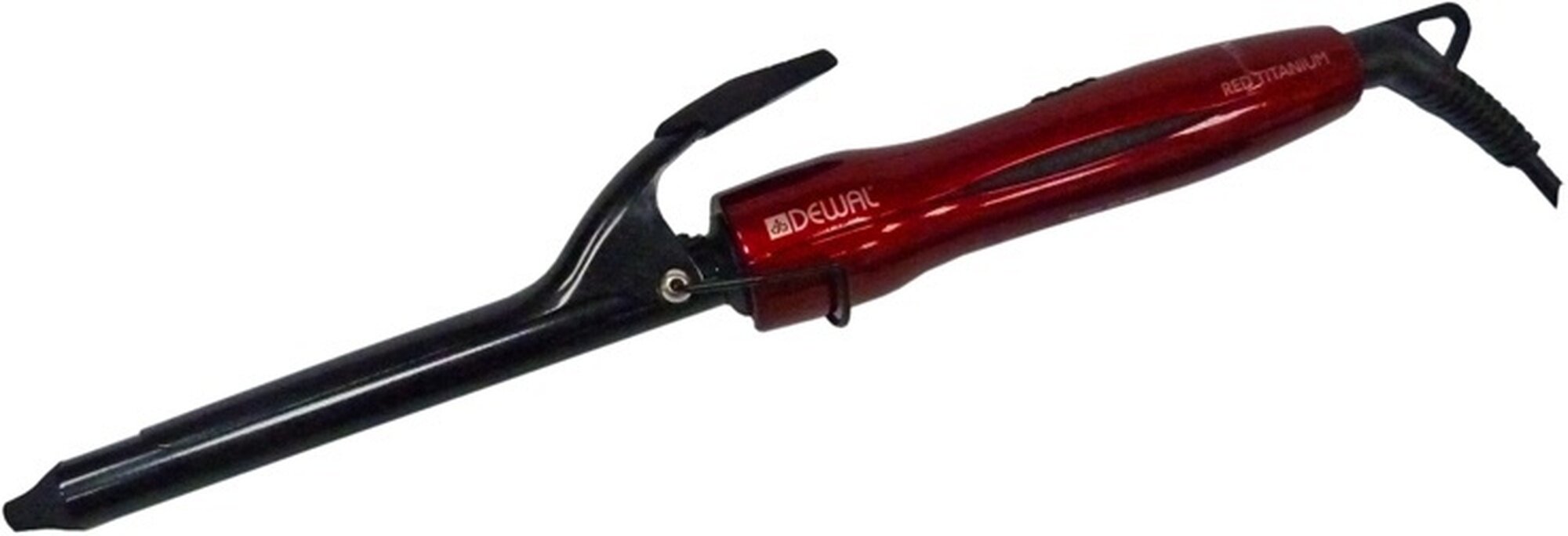 Плойка DEWAL Red Titanium, 20W, 16мм, турмалиновое покрытие, цвет красный