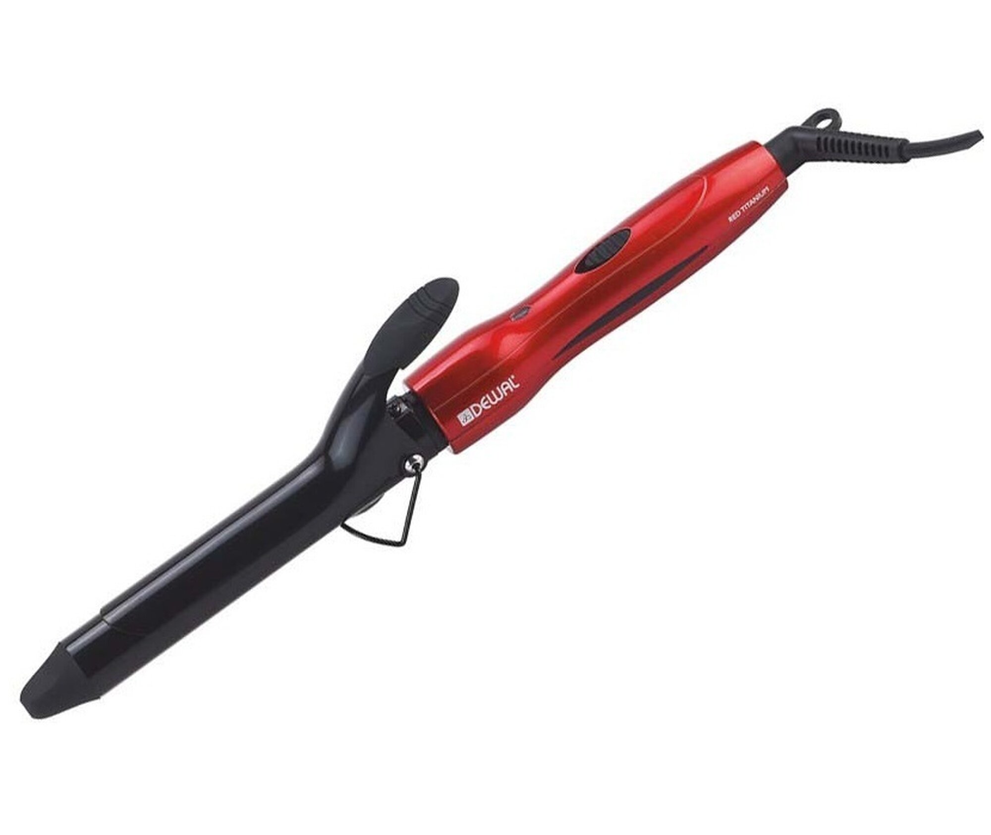 Плойка Dewal "Red Titanium" 03-2025, профессиональная, титаново-турмалиновое покрытие, 25мм