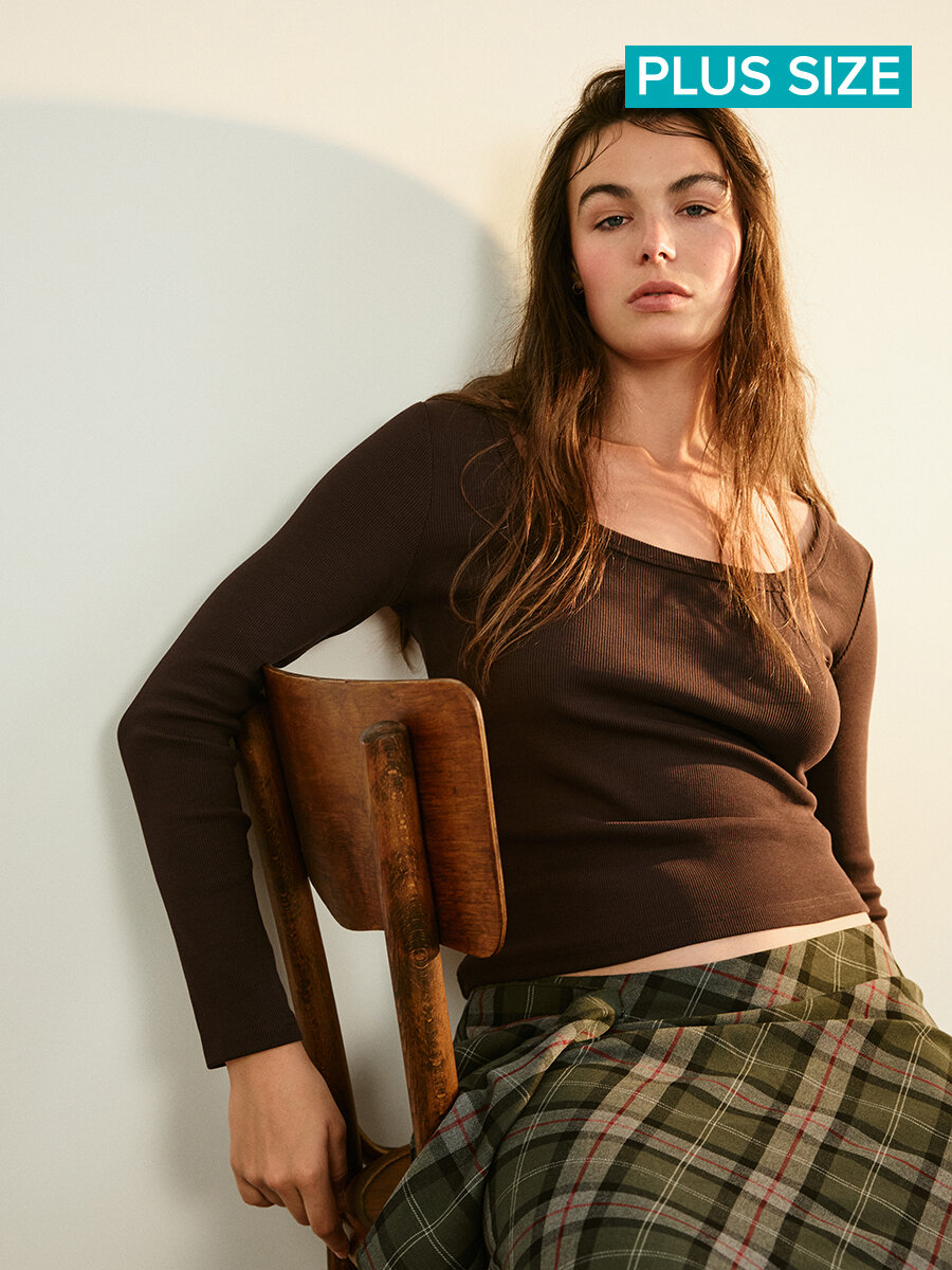 Лонгслив Plus Size