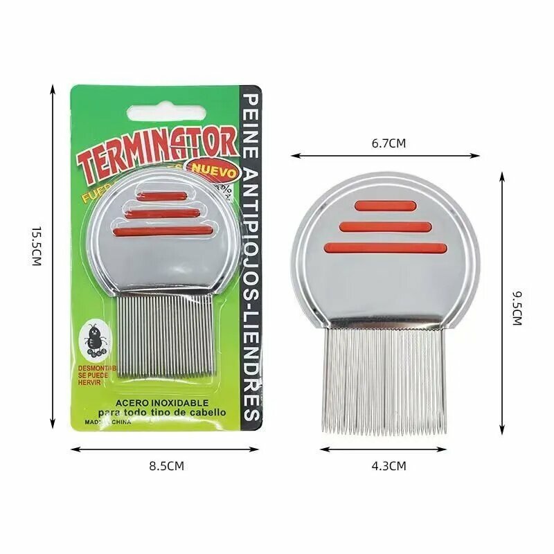 Гребень NitFree TERMINATOR нержавеющая сталь для вычесывания вшей и гнид у людей и блох у животных NitFree TERMINATOR нержавеющая сталь