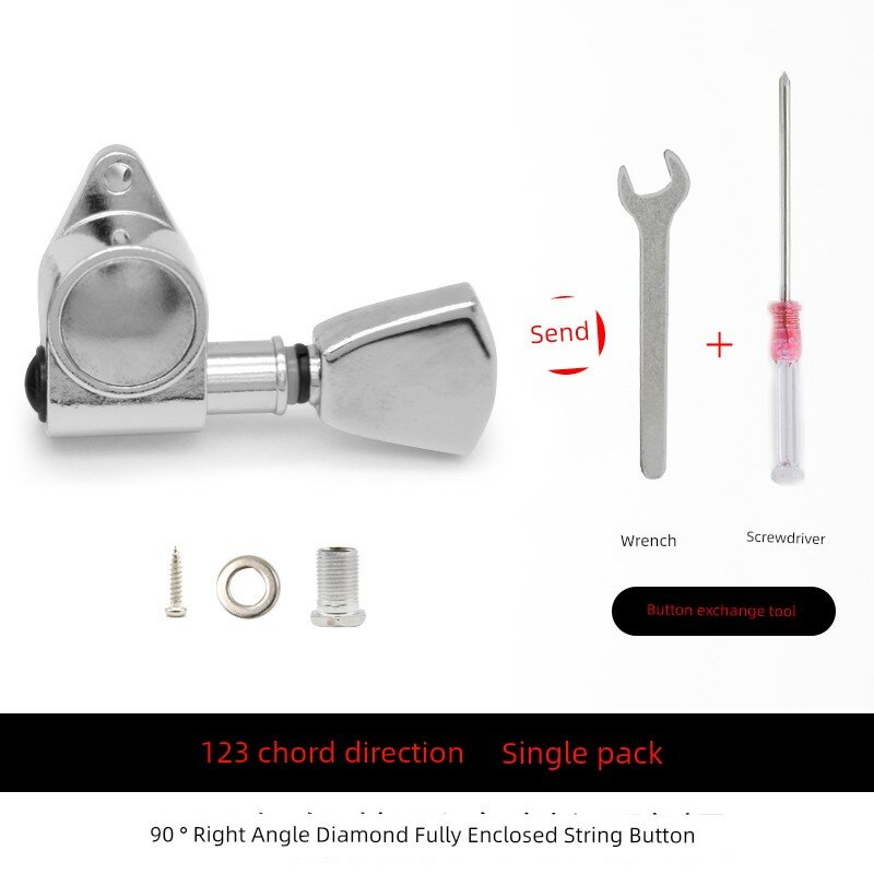 Гитарный тюнер Yamaha, 90-градусный гитарный тюнер, тюнер с полностью закрытой ручкой, универсальная металлическая